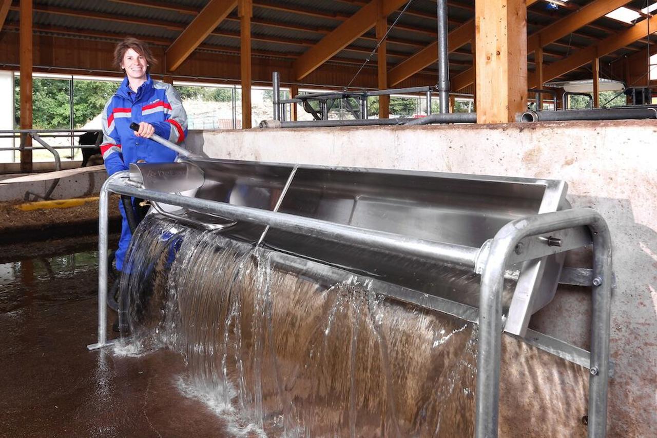 DeLaval stainless steel tip trough ST250 - DeLaval