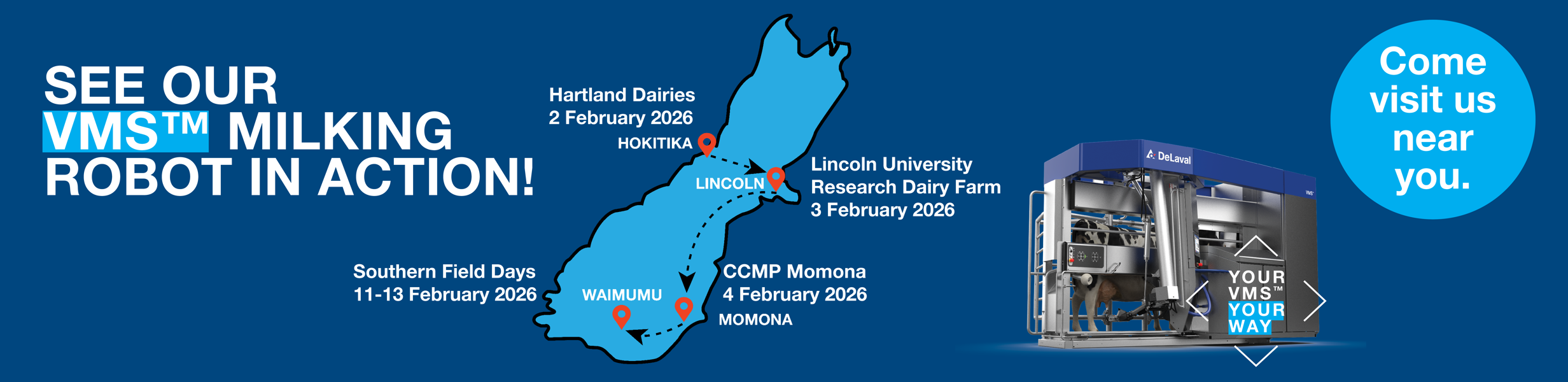 DeLaval VMS Roadshow New Zealand