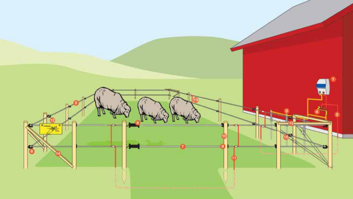 Sau og geit - el-gjerde - DeLaval